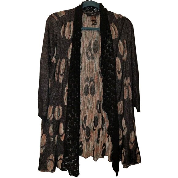 Ali Miles | Sweaters | Ali Miles Semi Sheer Knit Long Open Cardigan ...